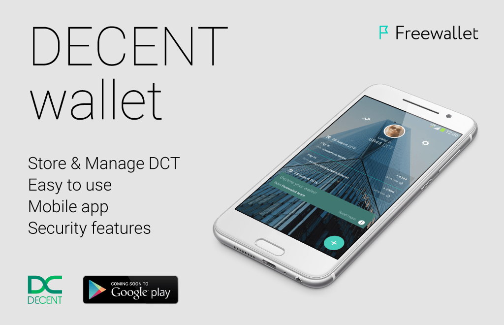 DECENT Is Getting a Freewallet!